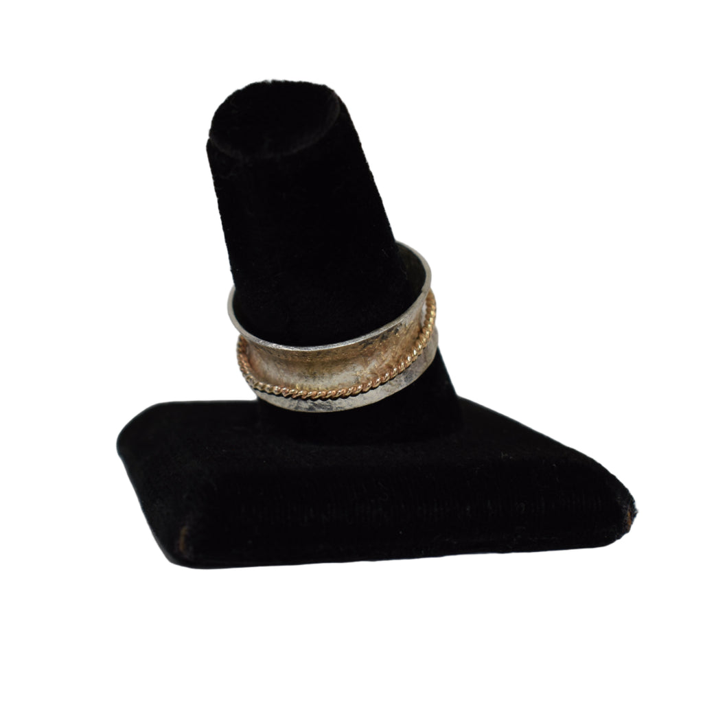 Sterling Silver and 14K Gold Spinner Ring – Museum of Northern Arizona Shop