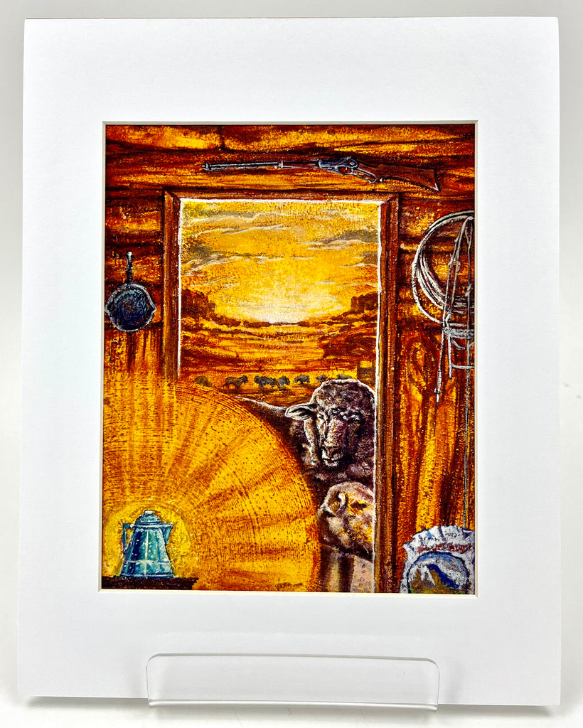 "Morning Coffee" Print by Randall Wilson – Museum of Northern Arizona Shop