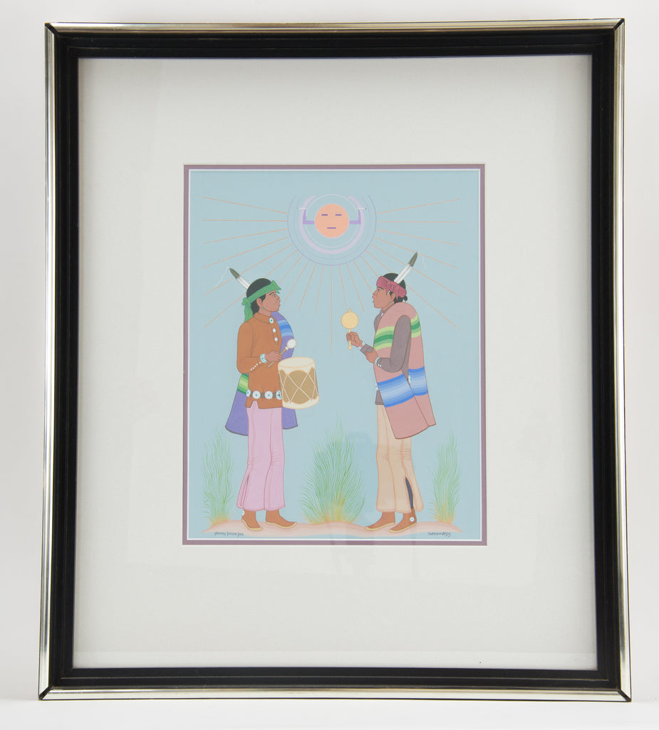 "Chanting Under Moon" Painting – Museum of Northern Arizona Shop